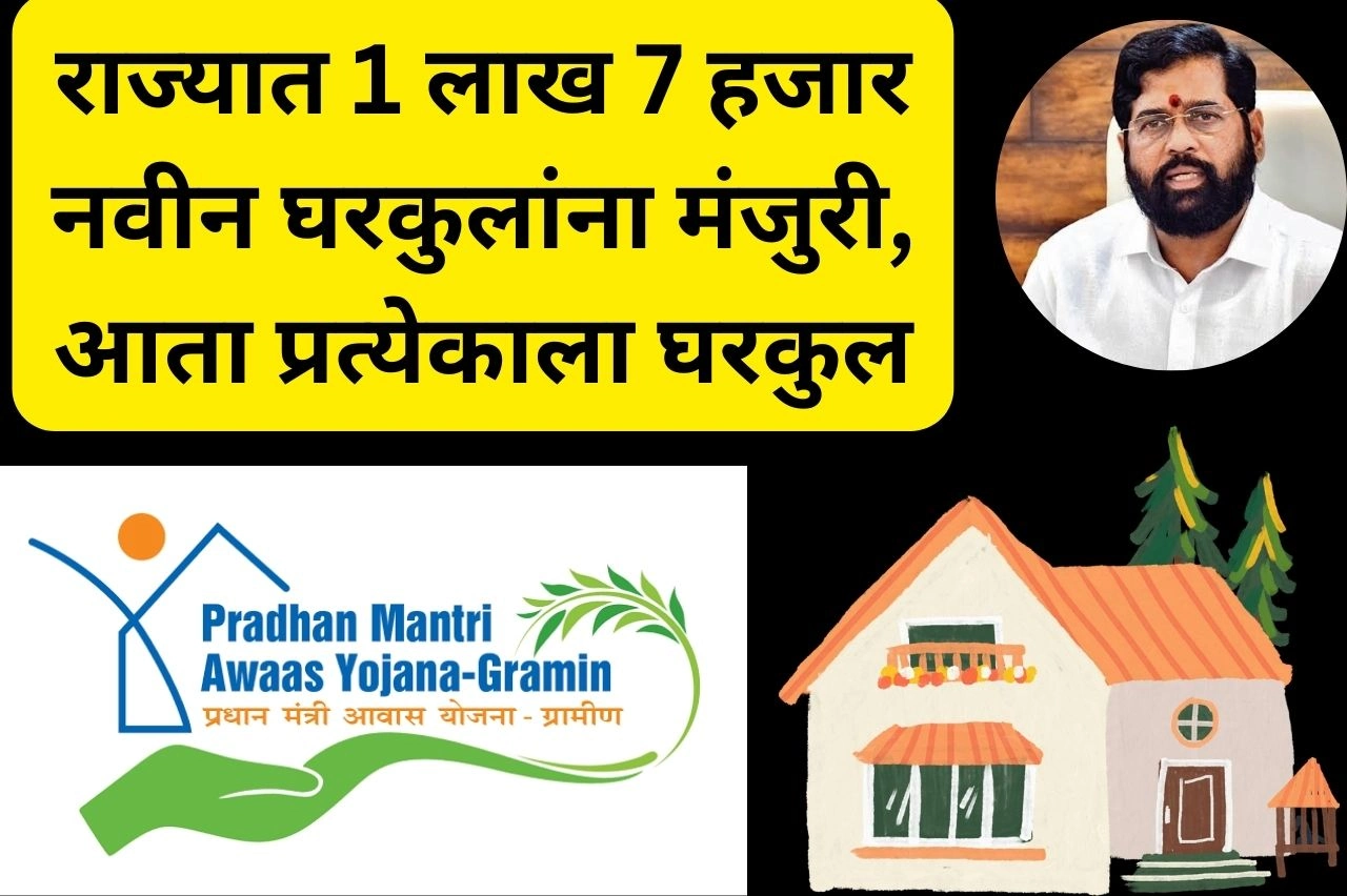 Gharkul Yojana: राज्यात 1 लाख 7 हजार नवीन घरकुलांना मंजुरी, आता ...